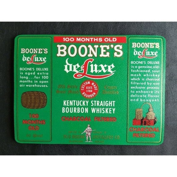 Boone's | Art | Vintage Boones Deluxe Kentucky Straight Bourbon Whiskey ...